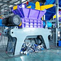 China Industrial Double Shaft Metal Shredder 200mm Blade 11-160kw for Scrap Car Shell E-Waste Recycling for sale
