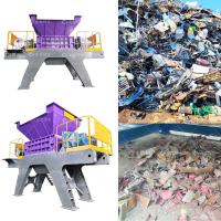 China Industrial Double Shaft Metal Shredder 200mm Blade 11-160kw for Scrap Car Shell E-Waste Recycling for sale