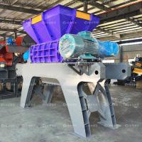 China Industrial Double Shaft Metal Shredder 200mm Blade 11-160kw for Scrap Car Shell E-Waste Recycling for sale