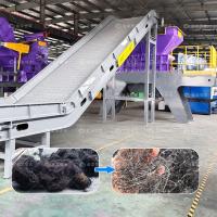 China Automatic Tire Steel Wire Separator 5-8TPD Tungsten Steel Blade 95% Purity Recycling Machine for sale