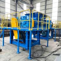 China Double Shaft Metal Shredder 55 kW for Iron Drum Aluminum Can Steel Scrap Processing for sale