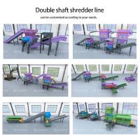 China Double Shaft Metal Shredder 55 kW for Iron Drum Aluminum Can Steel Scrap Processing for sale