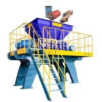 China Customizable Double Shaft Shredder 600mm Blade Diameter 2000x1490mm Feed Inlet for Industrial Waste Recycling for sale
