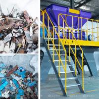 China Industrial Double Shaft Shredder 1600 Heavy Duty for Metal Scrap Paint Bucket Steel Iron for sale