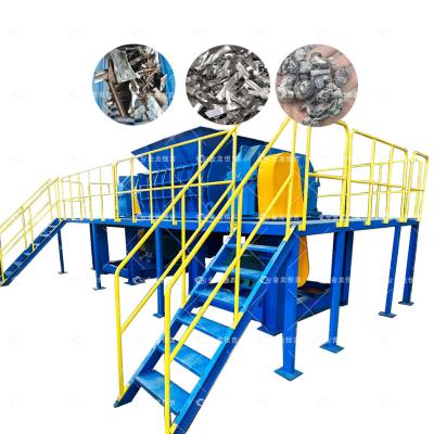 China Double Shaft Metal Shredder 90 kW 22000 kg Large Capacity Scrap Metal Shredding Machine for sale