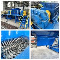 China Double Shaft Metal Shredder 90 kW 22000 kg Large Capacity Scrap Metal Shredding Machine for sale