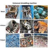 China Industrial Double Shaft Metal Shredder 200mm Blade for Stainless Steel Aluminum Alloy Processing 11-160kW for sale