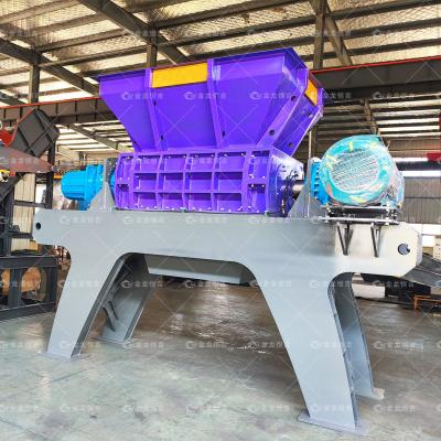 China Double Shaft Scrap Metal Shredder 2000x1490mm Feed Inlet 90kW Heavy Duty Industrial Shredder for sale