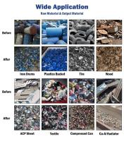 China Double Shaft Scrap Metal Shredder 2000x1490mm Feed Inlet 90kW Heavy Duty Industrial Shredder for sale