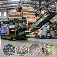 China Tracked Mobile Double Shaft Shredder for Municipal Waste with High Efficiency and Customizable Solutions for sale