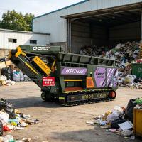 China Double Shaft Design Crawler Mobile Shredder with High Efficiency Shredding and Quiet Operation for sale