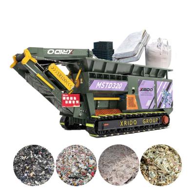 China Double Shaft Design Crawler Mobile Shredder Machine for High Efficiency Shredding with Quiet Operation for sale