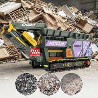China Double Shaft Design Crawler Mobile Shredder Machine for High Efficiency Shredding with Quiet Operation for sale