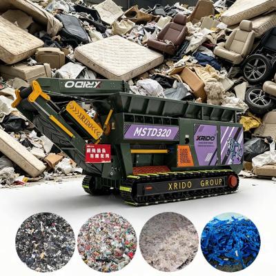 China Crawler Mobile Shredder with Double Shaft Design for High Efficiency Shredding and Quiet Operation for sale