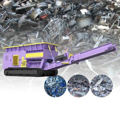 China Mobile Crawler Shredder 20 Ton Per Hour Scrap Metal Processing Machine for sale