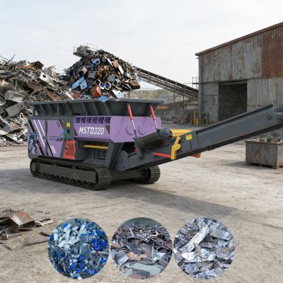 China Crawler Mobile Shredder 239 kW 40 Tons Per Hour High Recovery Scrap Metal Shredding Machine for sale