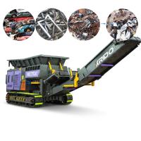 China Mobile Crawler Shredder 20 Tons Per Hour Stainless Steel Scrap Metal Shredder for sale