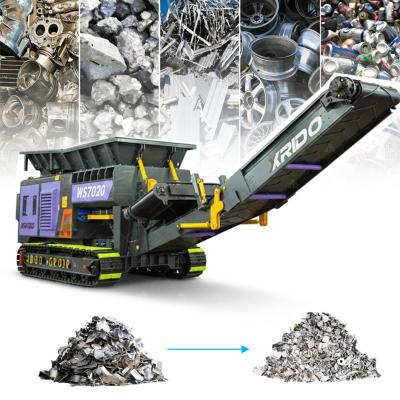 China Tracked Mobile Shredder 20 Tons per Hour Scrap Metal Processing Machine CE ISO for sale