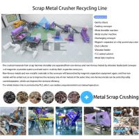 China Tracked Mobile Shredder 20 Ton per Hour Heavy Duty Scrap Metal Shredding Machine for sale