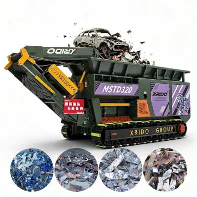 China Crawler Mobile Shredder Machine 40 Tons Per Hour Stainless Steel Construction CE ISO TUV Certified for sale
