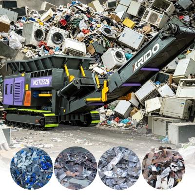 China 40 Tons Per Hour Stainless Steel Construction CE ISO TUV Certified Crawler Mobile Shredder for sale