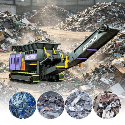 China 40 Tons Per Hour Stainless Steel Construction CE ISO TUV Certified Crawler Mobile Shredder Machine for sale