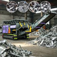 China 40 Tons Per Hour Crawler Mobile Shredder Stainless Steel Construction CE ISO TUV Certified Scrap Metal Shredder for sale