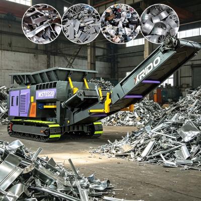 China 40 Tons Per Hour Crawler Mobile Shredder Stainless Steel Construction CE ISO TUV Certified Scrap Metal Shredder for sale