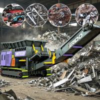 China Crawler Mobile Shredder 40 Ton Per Hour Metal Scrap Processing CE ISO Certified for sale