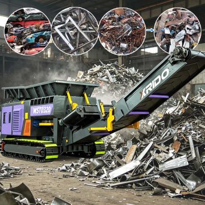 China Crawler Mobile Shredder 40 Ton Per Hour Metal Scrap Processing CE ISO Certified for sale