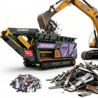 China 15-20tph Stainless Steel Crawler Mobile Shredder CE ISO TUV Certified Scrap Metal Processing for sale
