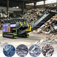 China 40 Ton Per Hour Stainless Steel Crawler Mobile Shredder CE ISO TUV for Mixed Metal Scrap for sale