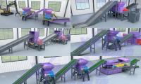 China 55 Kw Power High Efficiency Low Energy Consumption Multifunctional Tracked Mobile Shredder for Waste Processing for sale