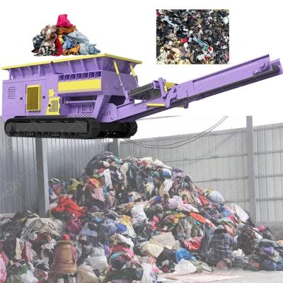 China High Efficiency Low Energy Consumption Multifunctional Quiet Operation Tracked Mobile Shredder Machine for sale