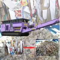 China High Efficiency Low Energy Consumption Multifunctional Tracked Mobile Waste Shredder for Solid and Soft Waste Materials for sale