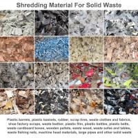 China High Efficiency Low Energy Consumption Multifunctional Tracked Mobile Waste Shredder for Solid and Soft Waste Materials for sale