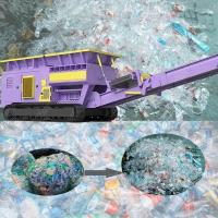 China 55 kW Tracked Mobile Shredder High Torque Low Energy Crawler Shredder for Waste Processing for sale