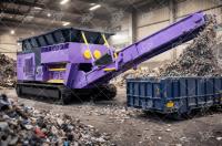 China 55 Kw Power High Efficiency Low Energy Consumption Multifunctional Tracked Mobile Shredder for Waste Processing for sale