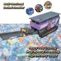 China 55 kW Tracked Mobile Shredder Double Shaft Design High Efficiency Low Energy Waste Processing for sale