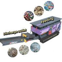 China 55 kW Double Shaft Tracked Mobile Shredder for Waste and RDF Processing for sale