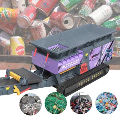 China Double Shaft Tracked Mobile Shredder 55 Kw High Efficiency Low Energy Waste Processing for sale