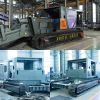 China 55 kW Double Shaft Tracked Mobile Shredder High Efficiency Low Energy Crawler Shredder for Industrial Waste for sale