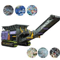 China Tracked Mobile Shredder with 360° Steering 55 kW Power and Double Shaft Design for Efficient Waste Processing for sale
