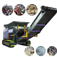 China 55 kw Power Double Shaft Design Multifunctional Tracked Mobile Shredder for Waste Processing for sale