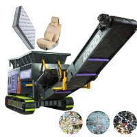 China 55 kW Double Shaft Tracked Mobile Shredder for Industrial Waste High Efficiency Low Energy for sale