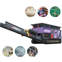 China 55 Kw Power Double Shaft Design High Efficiency Low Energy Consumption Tracked Mobile Shredder for Waste Processing for sale