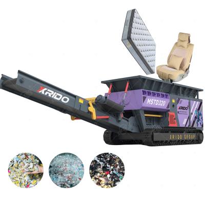 China Tracked Mobile Shredder with 360° Steering, 55 kW Power, and Double Shaft Design for Efficient Waste Processing for sale