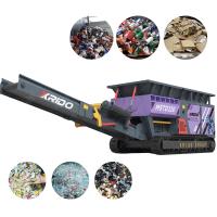 China 55 kW Power Double Shaft Design Tracked Mobile Shredder with 360° Steering for Efficient Waste Processing for sale