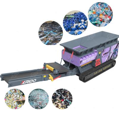 China Tracked Mobile Shredder with 360° Steering 55 Kw Power and Double Shaft Design for Efficient Waste Processing for sale