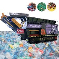 China Tracked Mobile Shredder with 360° Steering 55 KW Power and Double Shaft Design for Efficient Waste Processing for sale
